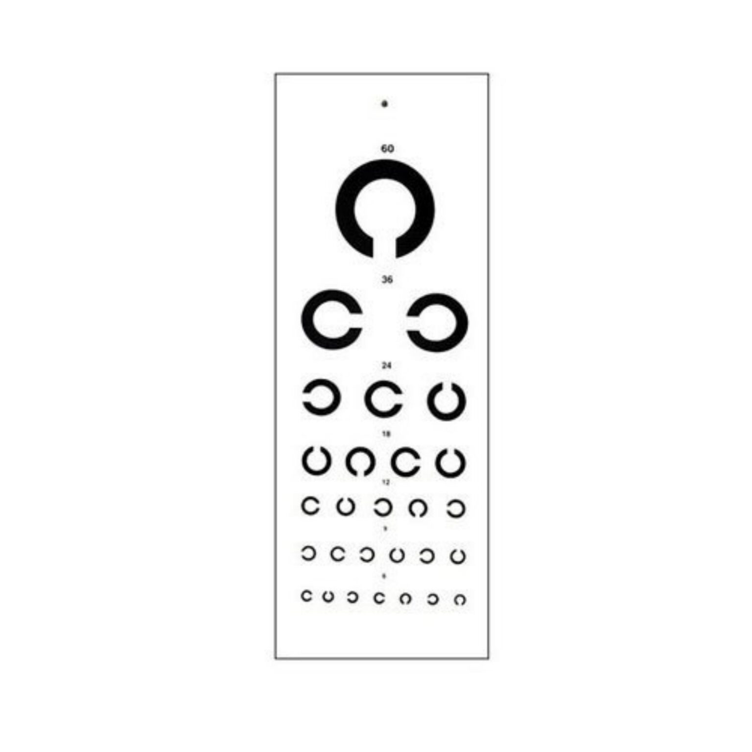 C Distance Vision Chart – Eye Vision Products